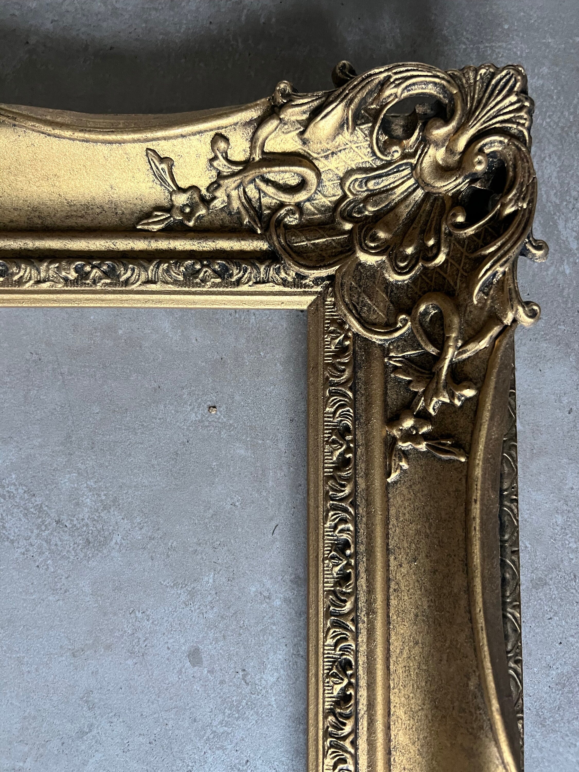 Handmade Swept Gold Ornate Frame - Antique Style, Custom Size - Etsy