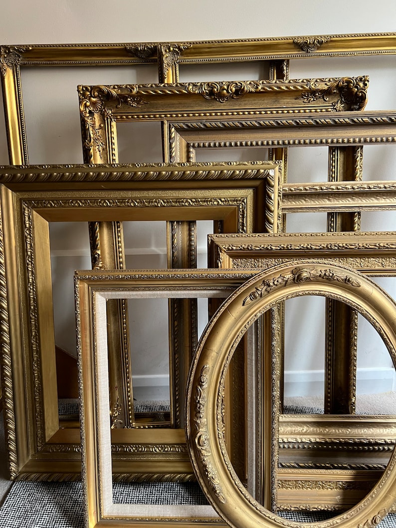 5 Large Decorative Frames Large bespoke Collection Chosen by Us/ Gilt ...