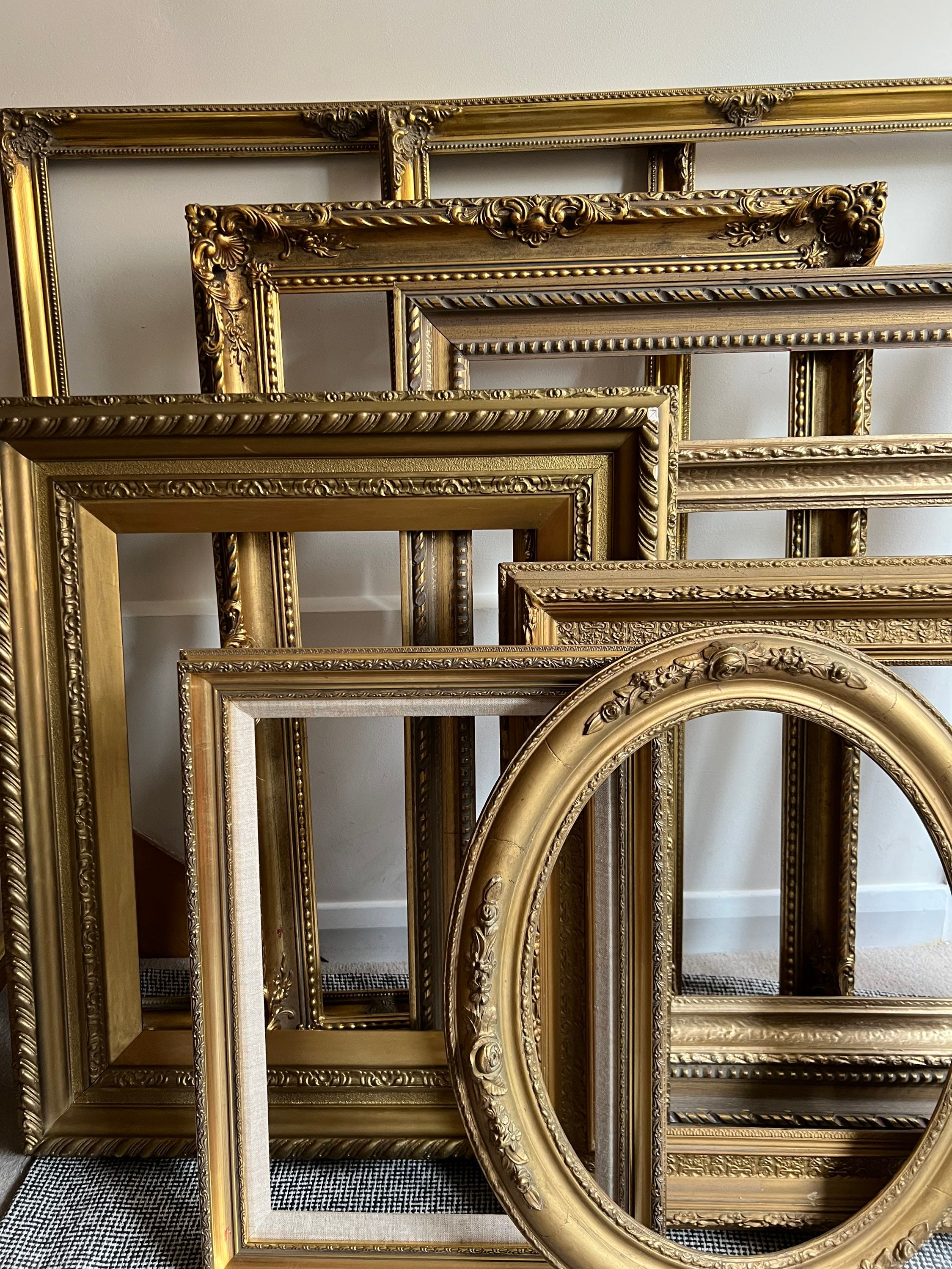 5 Large Decorative Frames Large bespoke Collection Chosen by Us/ Gilt ...