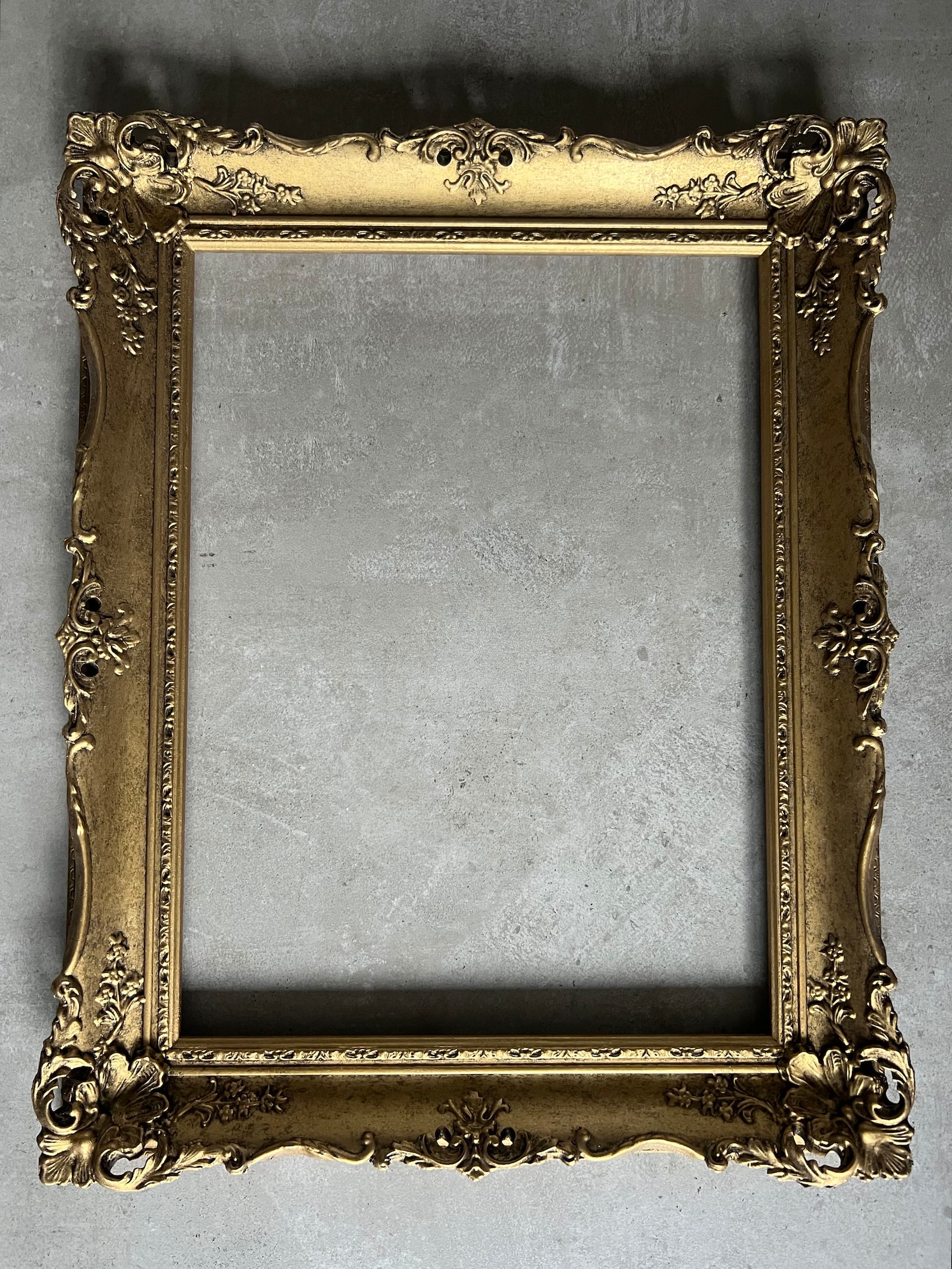 Swept 2 1/4” Antique Style Gold Frame - Any Size, Please Specify Exact ...