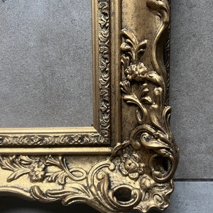 Swept Antique Style Gold Frame - Ornate Handmade Picture Frame - Etsy