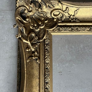 Swept 3” Antique Style Gold Frame (SR 2) - Any Size, Please Specify ...