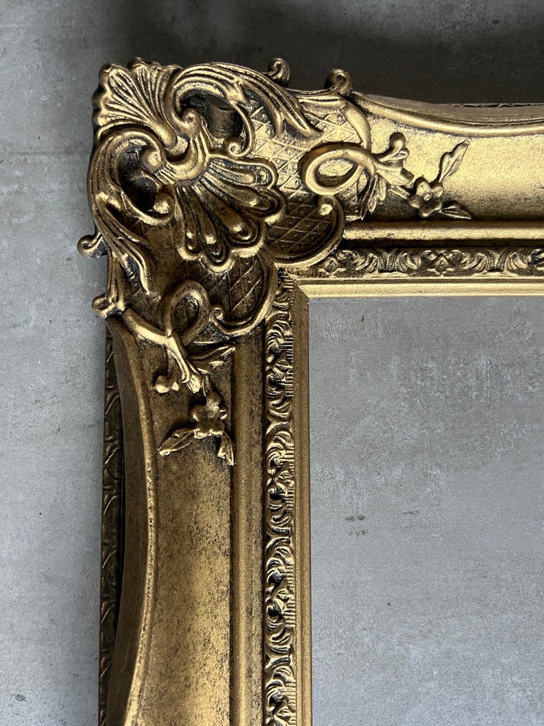 Handmade Swept Gold Ornate Frame - Antique Style, Custom Size - Etsy