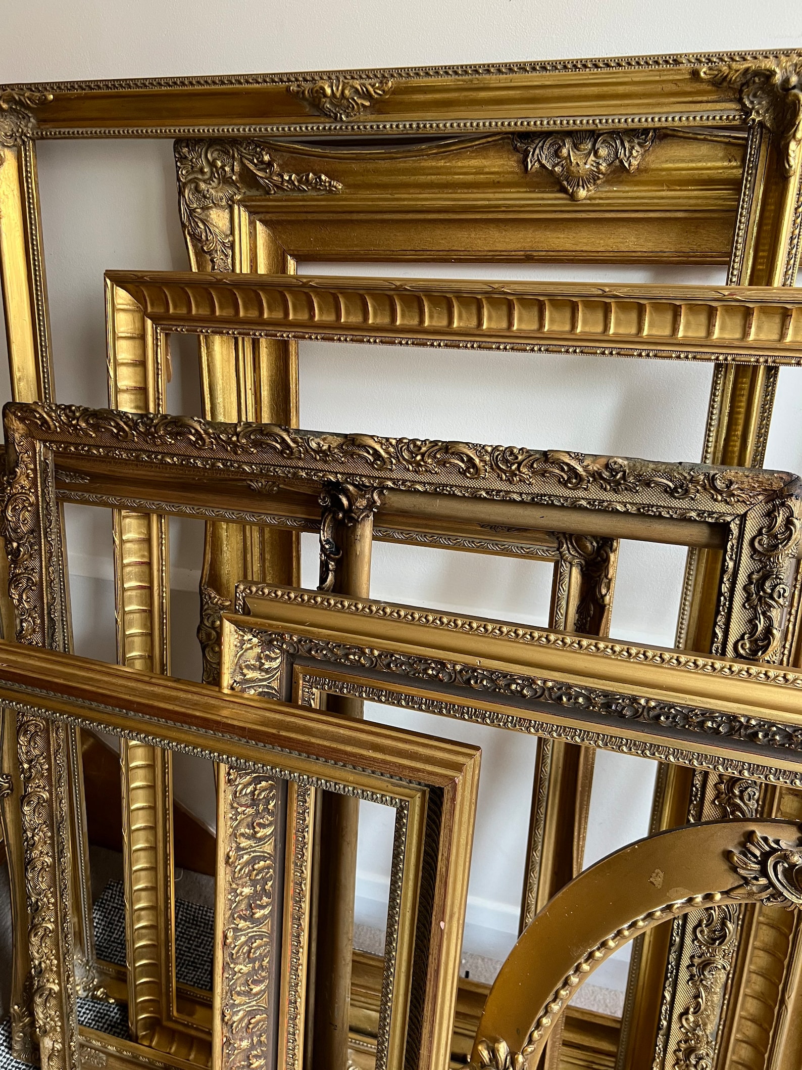 5 Large Decorative Frames Large bespoke Collection Chosen by Us/ Gilt ...