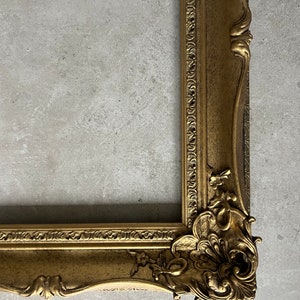 Handmade Swept Gold Ornate Frame - Antique Style, Custom Size - Etsy