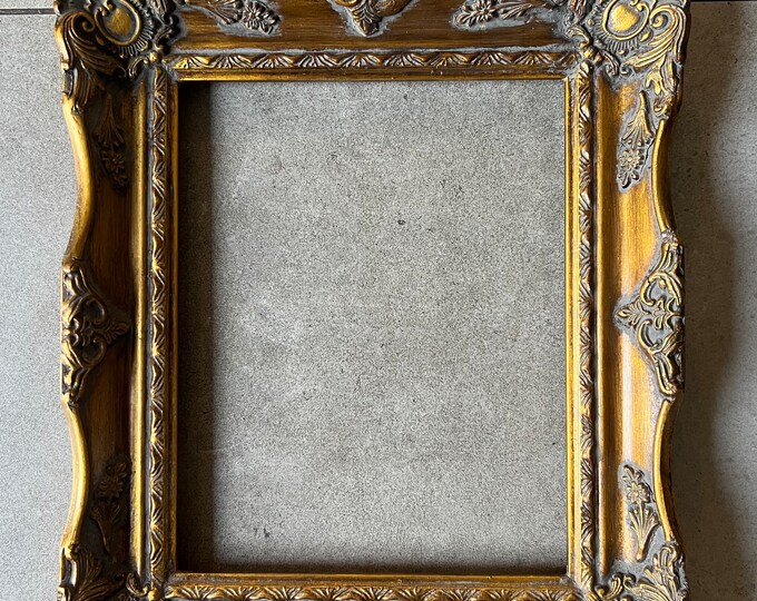 8 X 10” Small Gilt French Frame - Decorative Frame / Gilt Frame ...