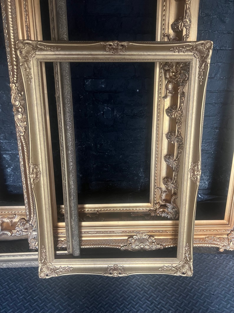 Extra Large Ornate Gold Frames – Vintage Decorative Wall Art (3x4ft to ...