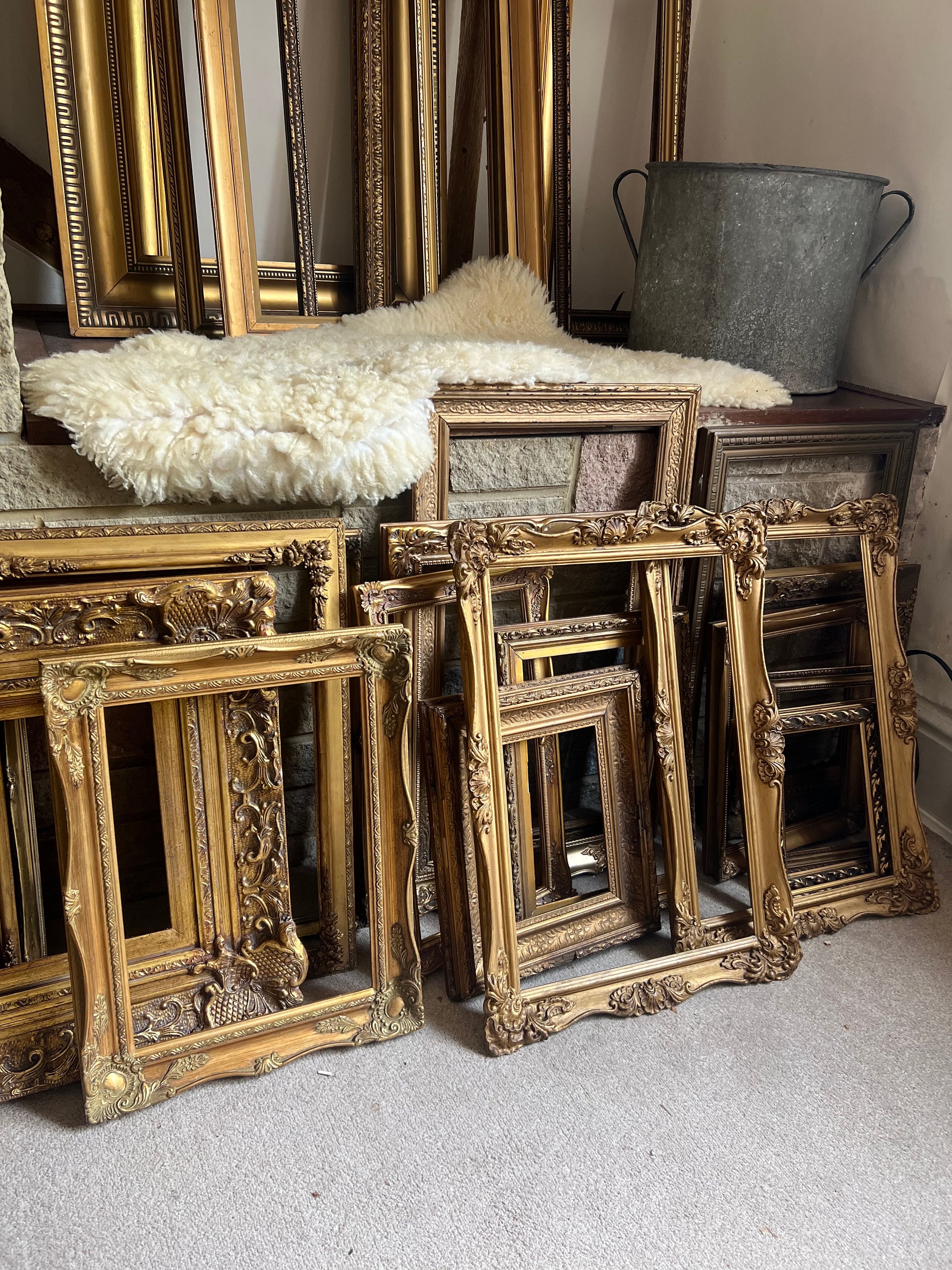 1-3 Pcs Gold Picture Frames / Ornate Gold Frames / Gallery Wall Frames ...