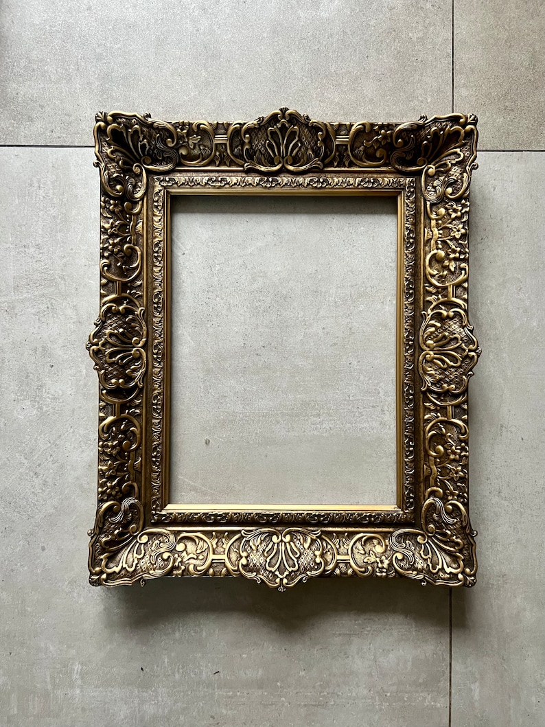 Victorian 3 1/4 Antique Style Gold Frame - Any Size, Please Specify ...