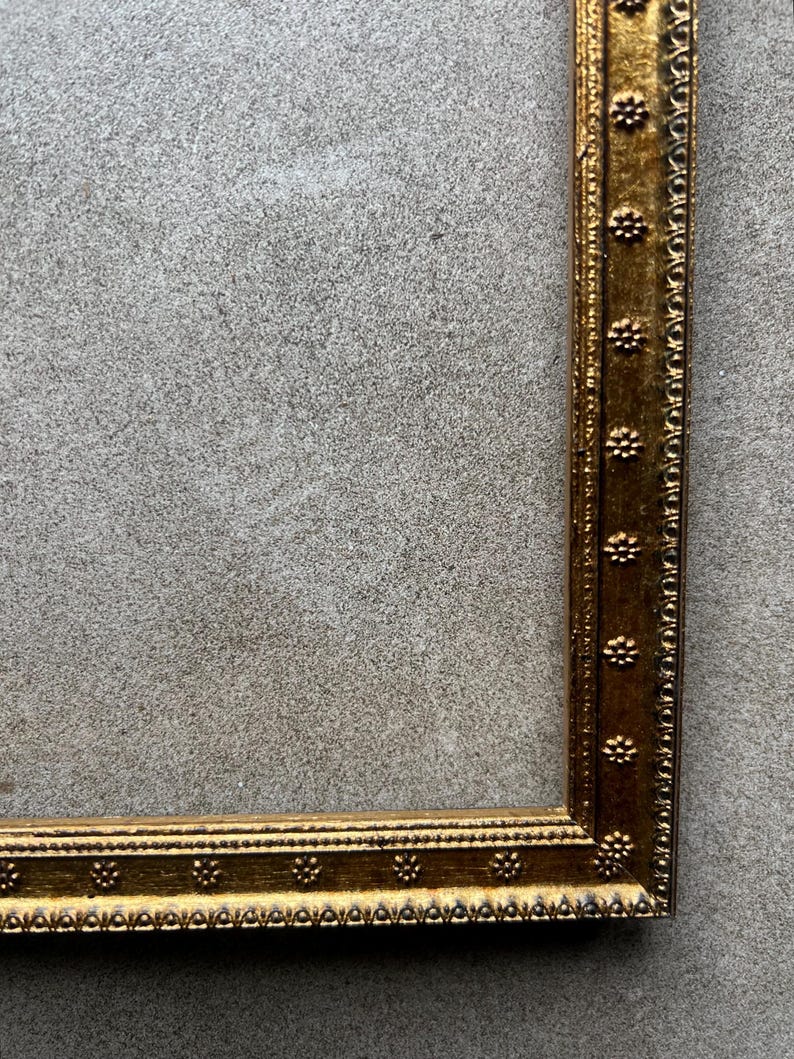 Bespoke Made to Measure Gold Ornate Picture Frame (flowers) - Any Size ...