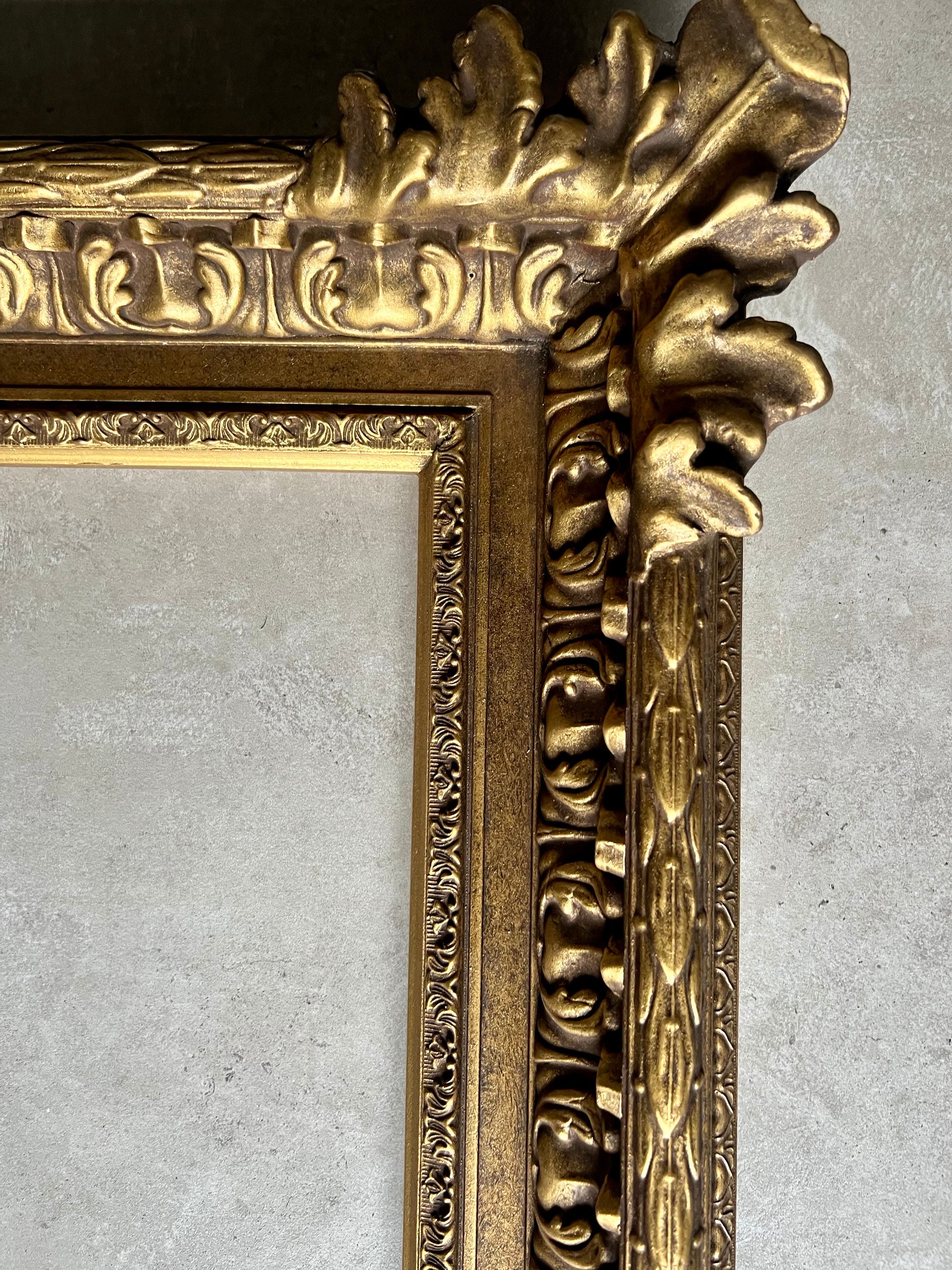 Baroque Antique Style Gold Frame / RP - 4” - Any Size Please Specify ...