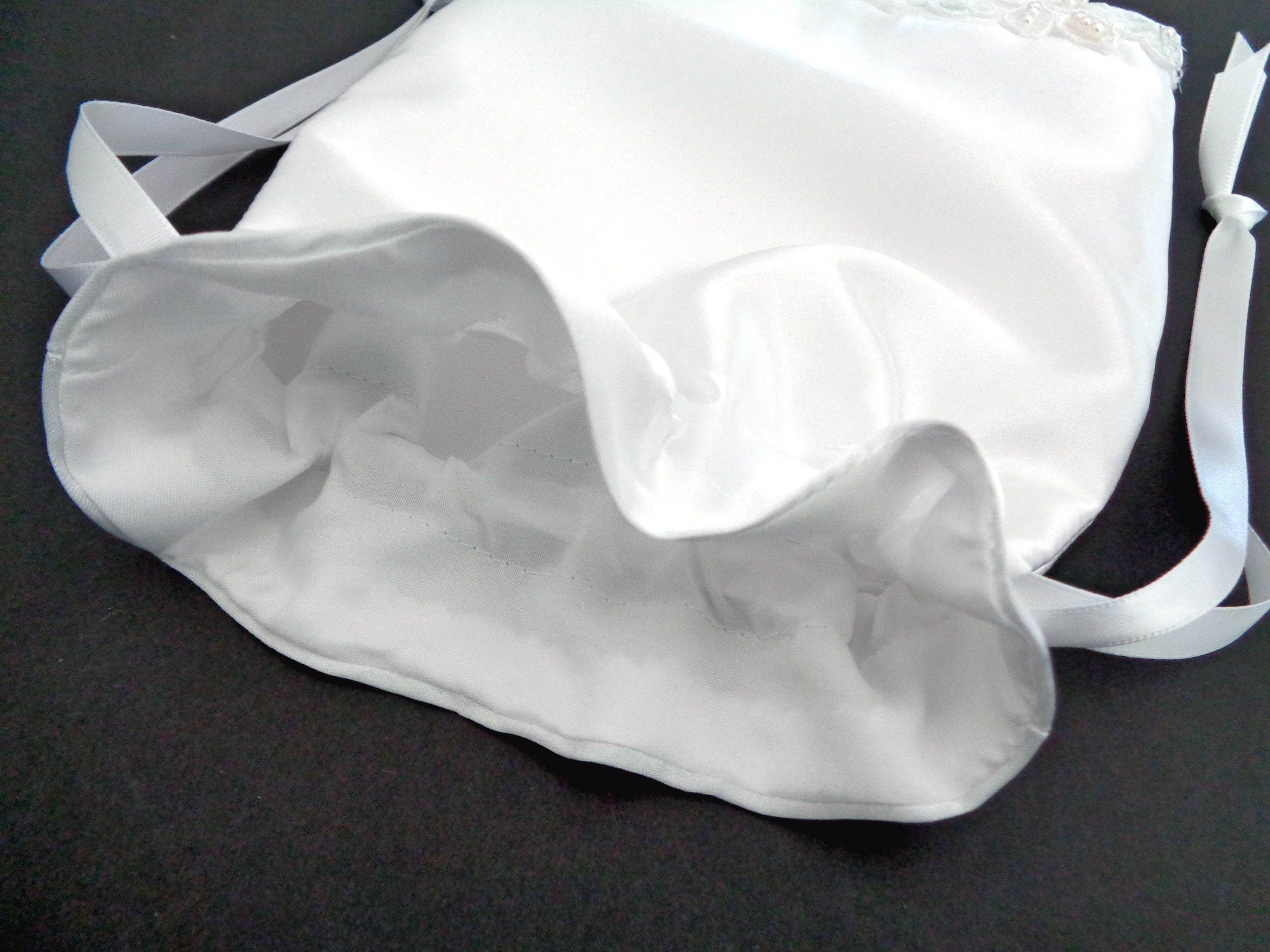 White Drawstring Bag, Drawstring Bag, Bride Purse, Money Bag, Money ...