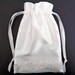 White Drawstring Bag, Drawstring Bag, Bride Purse, Money Bag, Money ...
