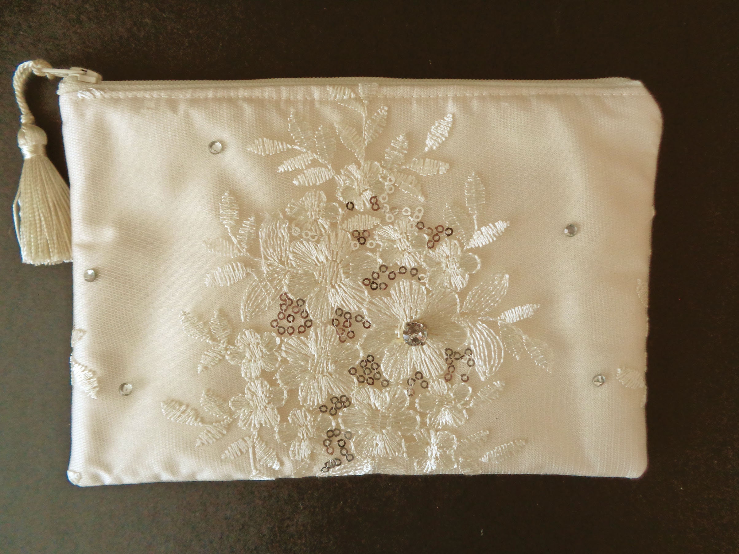 Ivory Clutch, Rhinestone Purse, Bridal Clutch, Bride Purse, Evening Bag ...