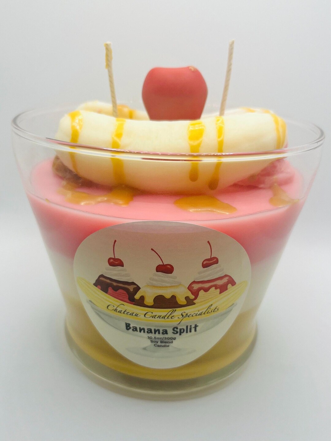 Banana Split Candle | Food Candle | for the Foodies | Ice Cream Candle ...