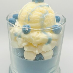 Blueberry Vanilla Candle Ice Cream Blueberries Food Candle Unique ...