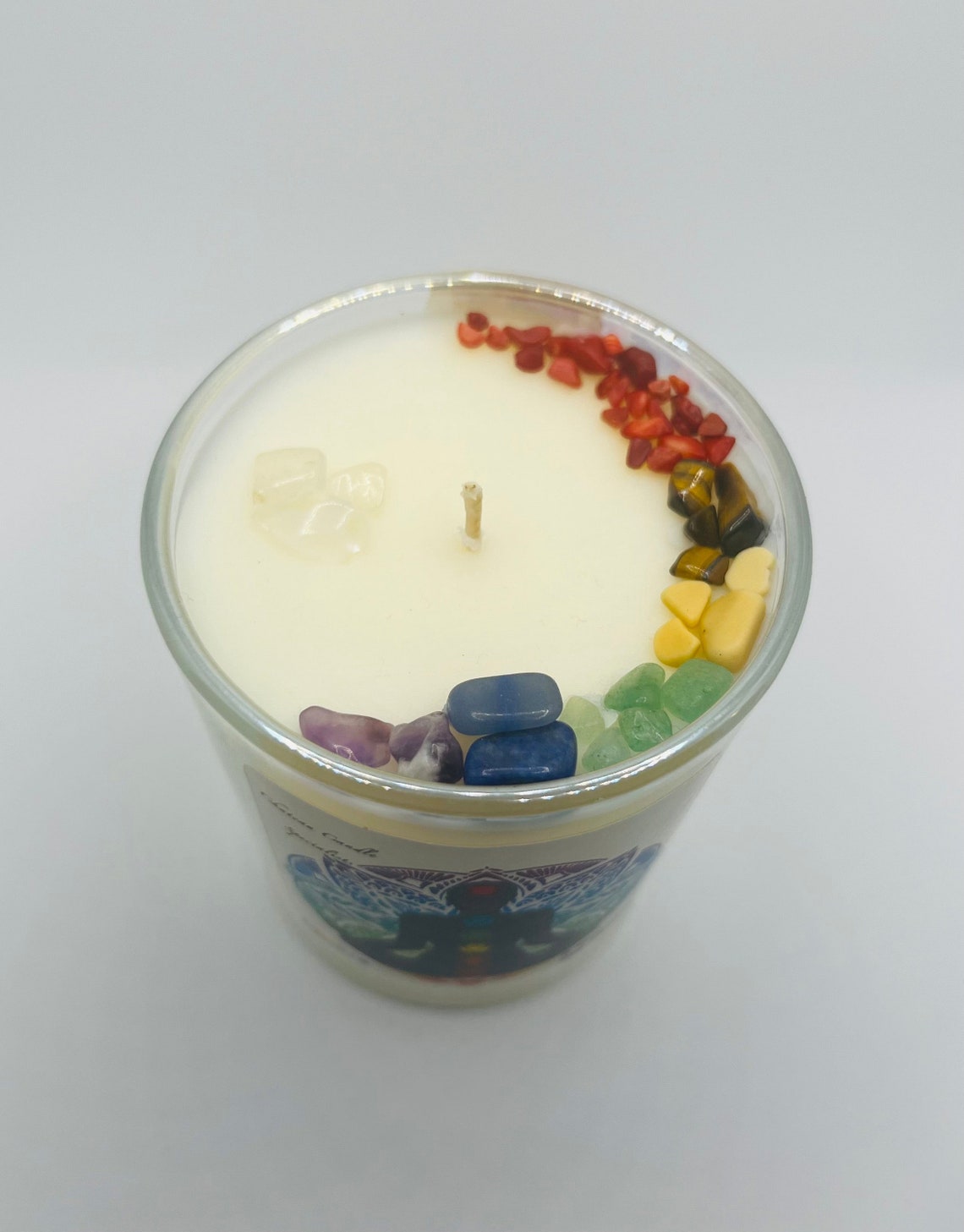 Chakra Cande | Crystal Candle | Align Your Chakra | Meditation Candle ...