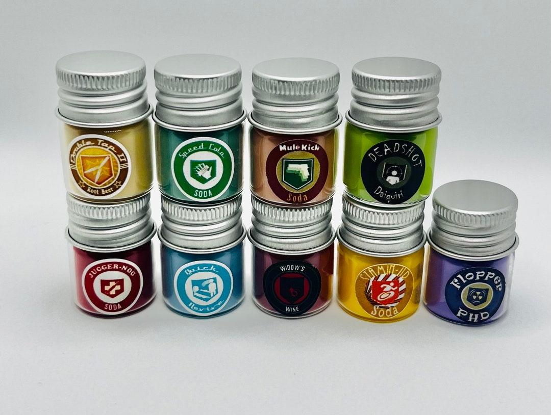 Call of Duty Perkacolas Mini Perks COD Perkacolas Set of 9 Miniatures ...