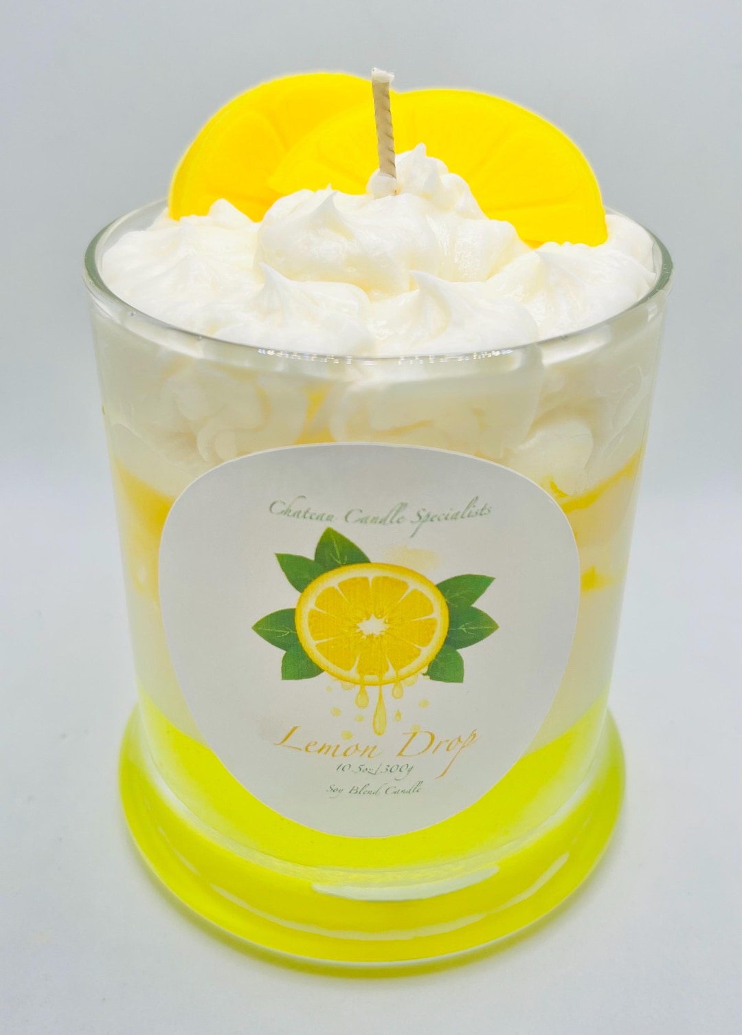 Lemon Drop Candle: 10.5 Oz, Fruity Scented, Lemon Essential Oil - Etsy