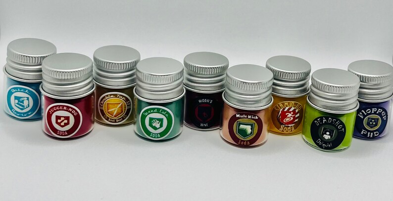 Call of Duty Perkacolas Mini Perks COD Perkacolas Set of 9 Miniatures ...