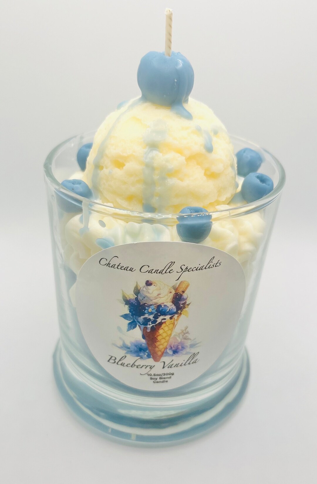 Blueberry Vanilla Candle | Ice Cream | Blueberries | Food Candle ...