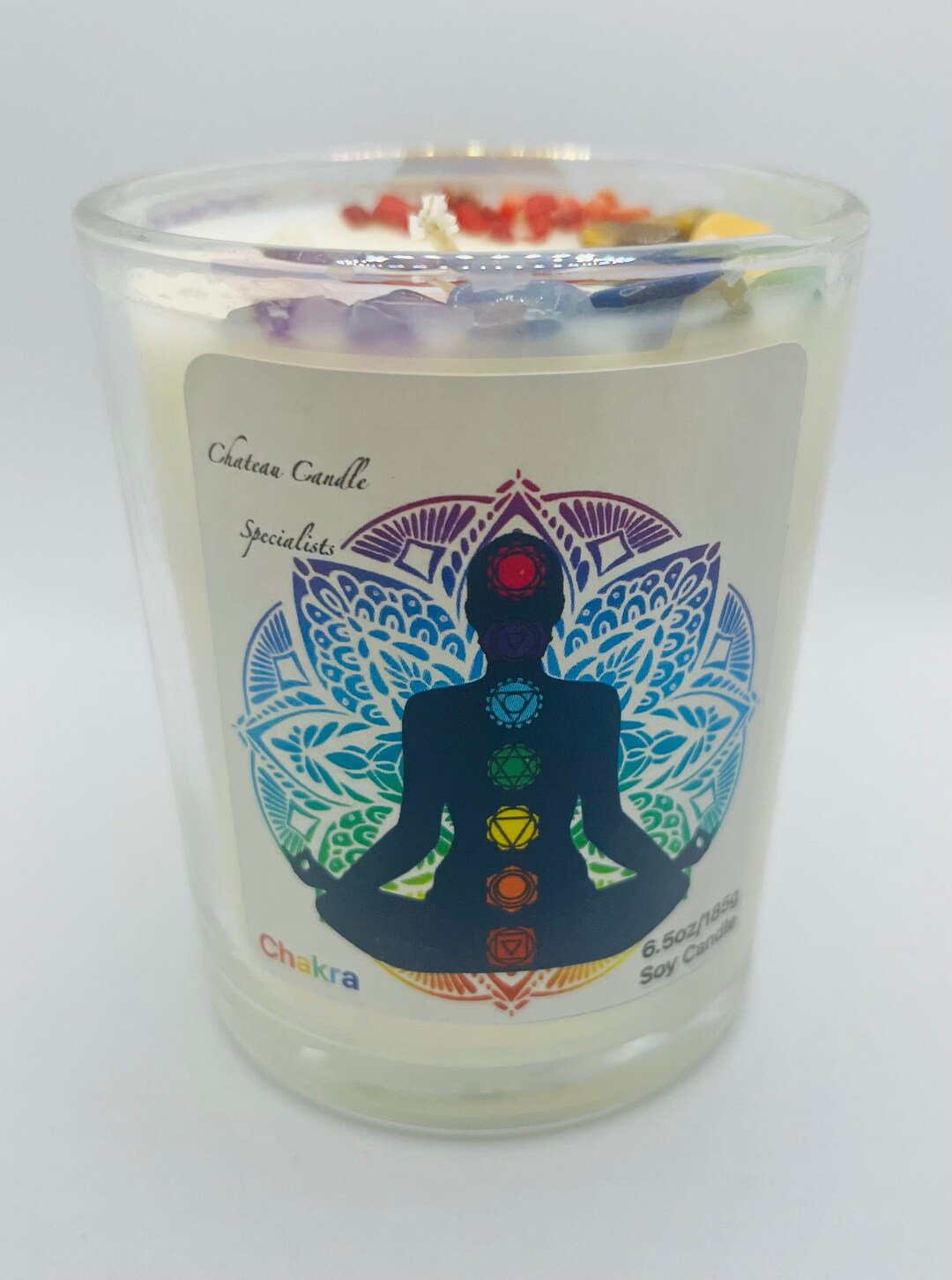 Chakra Cande | Crystal Candle | Align Your Chakra | Meditation Candle ...