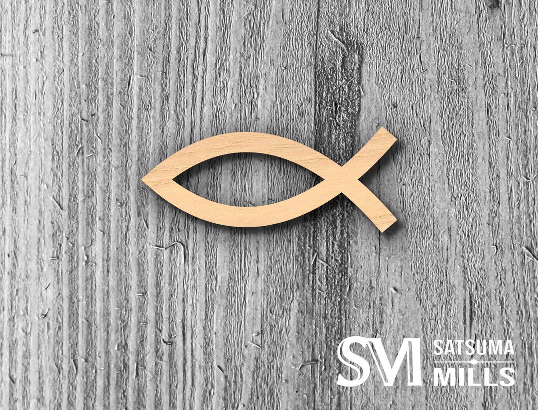 Jesus Fish Wood Laser Cutout; Volume Discounts, DIY Crafts, Decor ...