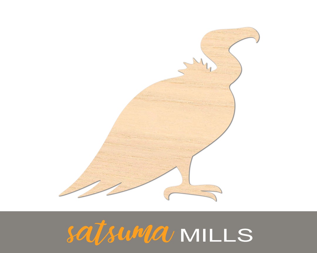 Vulture Laser Cutout; DIY Crafts, Decor, & Gifts, Multiple Size Options ...