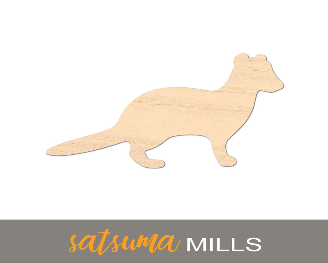 Weasel Laser Cutout DIY Crafts, Decor, & Gifts, Multiple Size Options ...