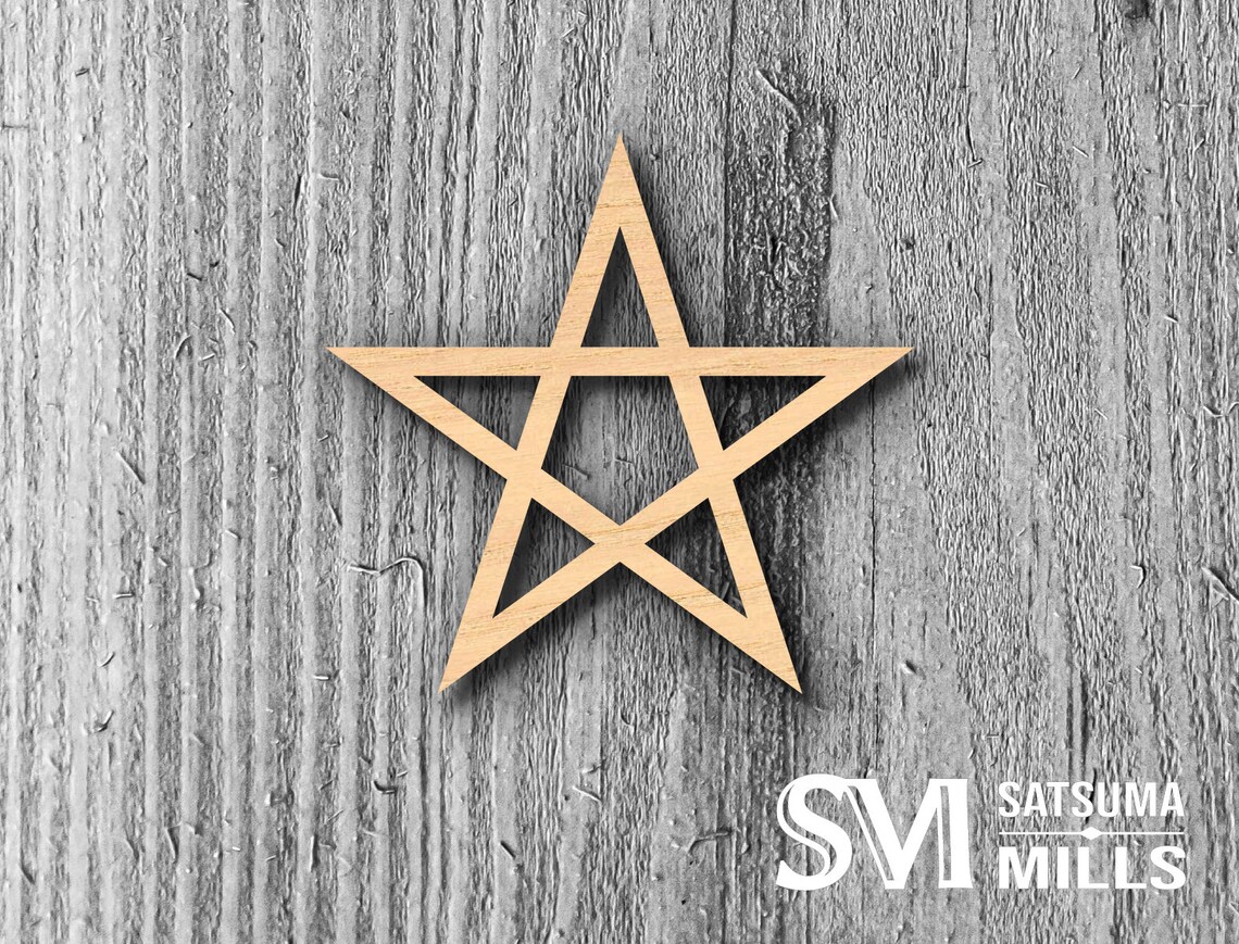 Pentagram Laser Cutout DIY Crafts Decor & Gifts Multiple - Etsy