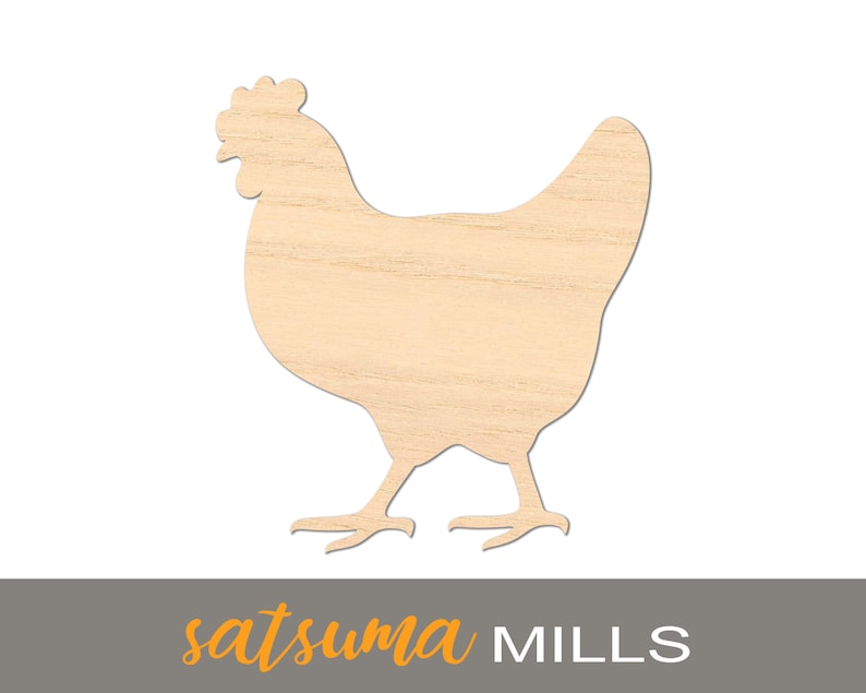 Hen Laser Cutout DIY Crafts Decor & Gifts Multiple Size | Etsy