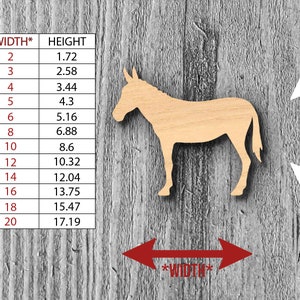 Mule Laser Cutout; DIY Crafts, Decor, & Gifts, Multiple Size Options ...
