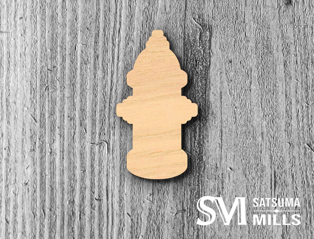 Fire Hydrant Wood Laser Cutout; Volume Discounts, DIY Crafts, Decor ...