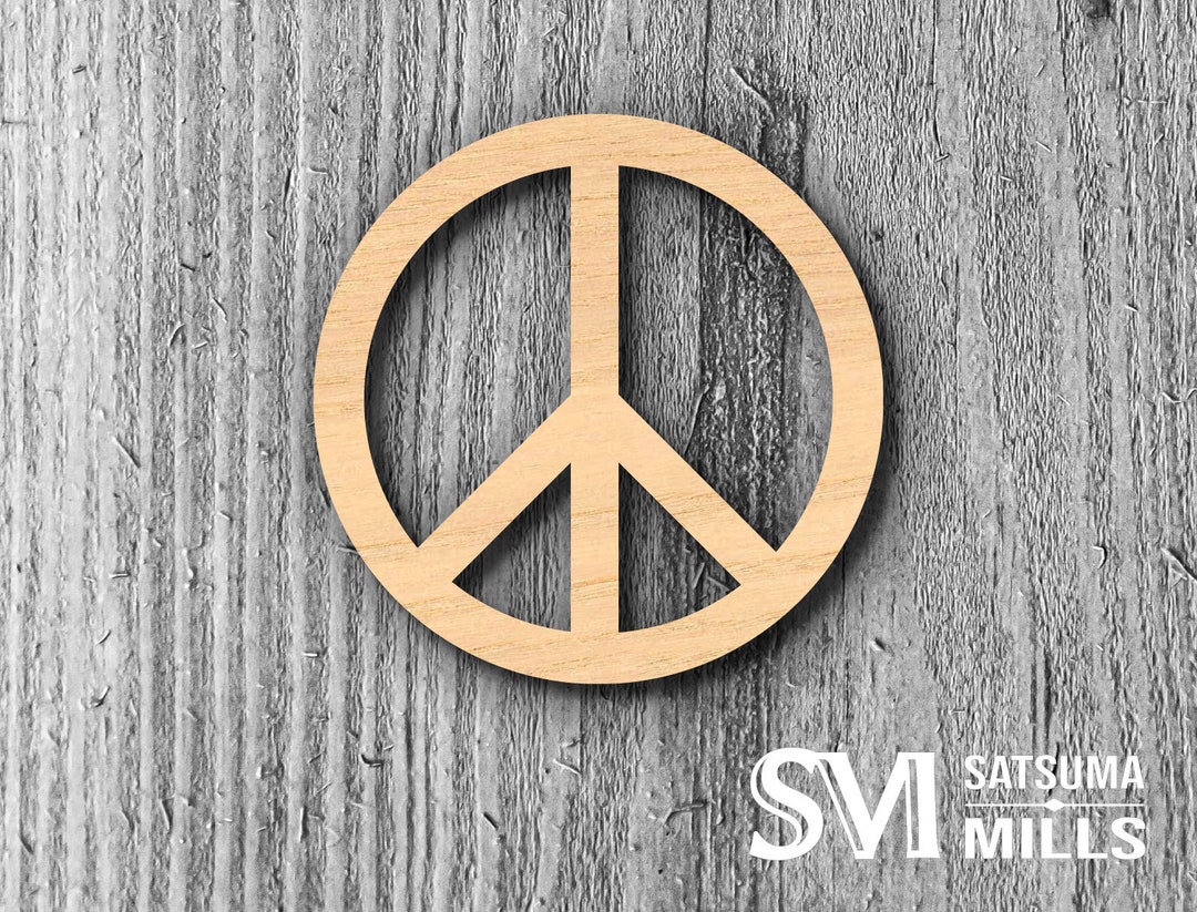 Peace Sign Laser Cutout; DIY Crafts, Decor, & Gifts, Multiple Size ...