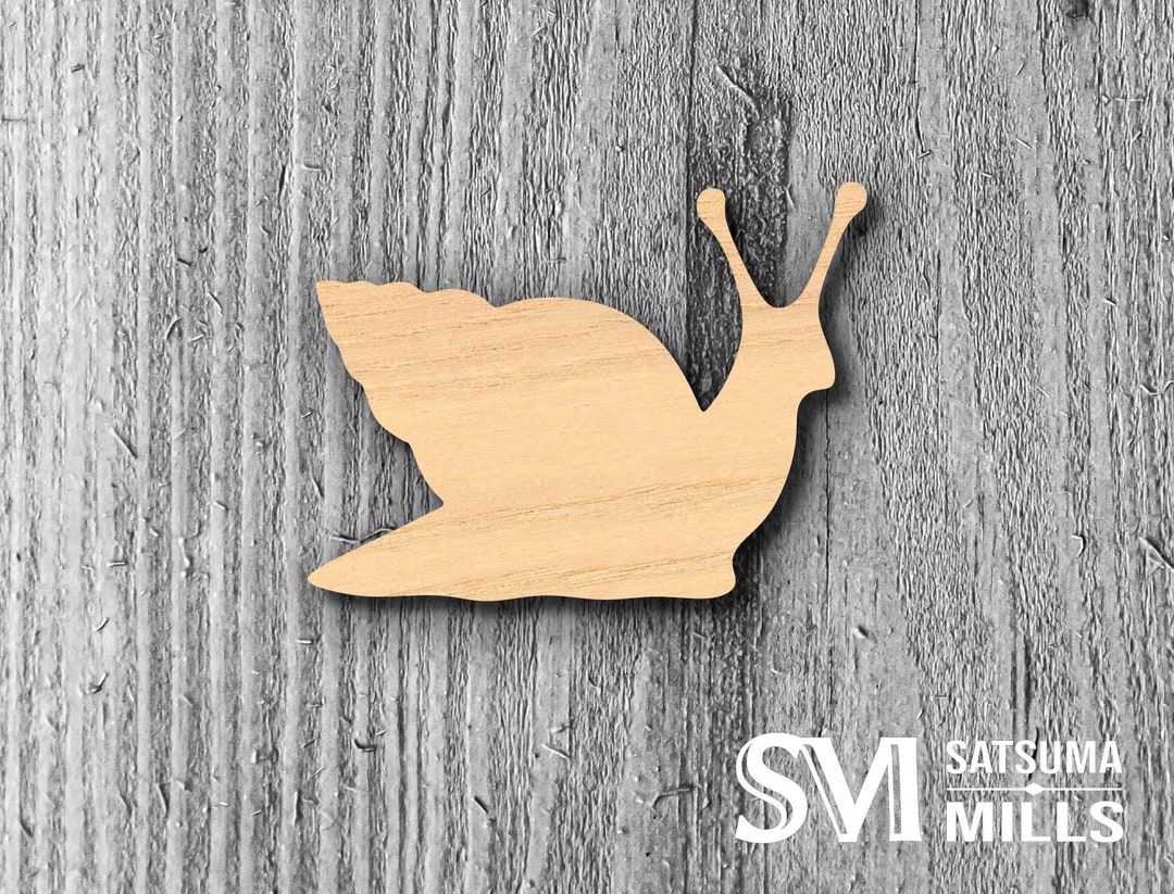 Snail Laser Cutout; DIY Crafts, Decor, & Gifts, Multiple Size Options ...