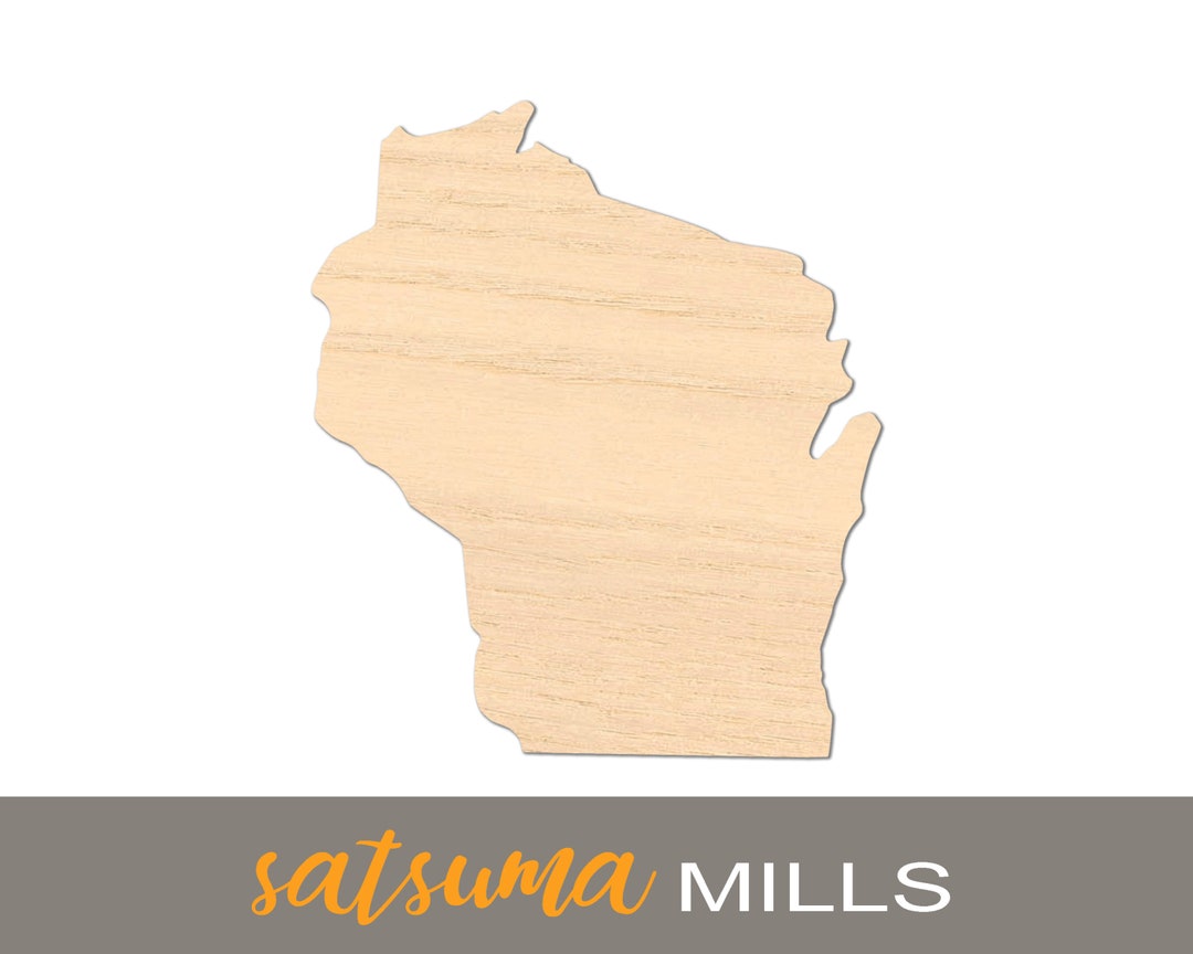 Wisconsin Laser Cutout; DIY Crafts, Decor, & Gifts, Multiple Size ...