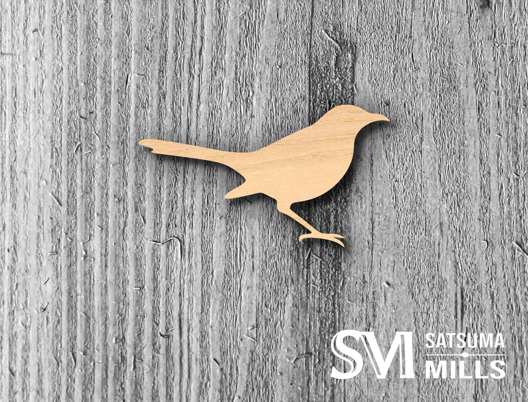 Mockingbird Laser Cutout; DIY Crafts, Decor, & Gifts, Multiple Size ...