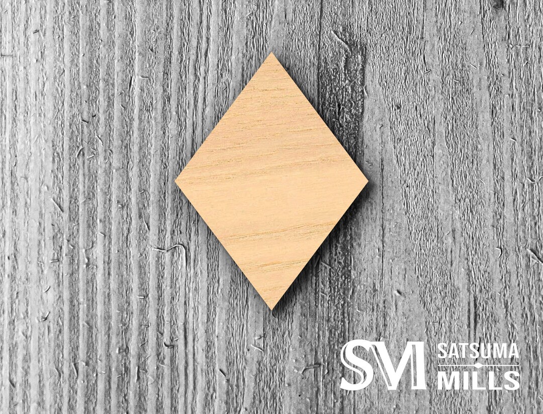 Rhombus Wood Laser Cutout; Volume Discounts, DIY Crafts, Decor, & Gifts ...