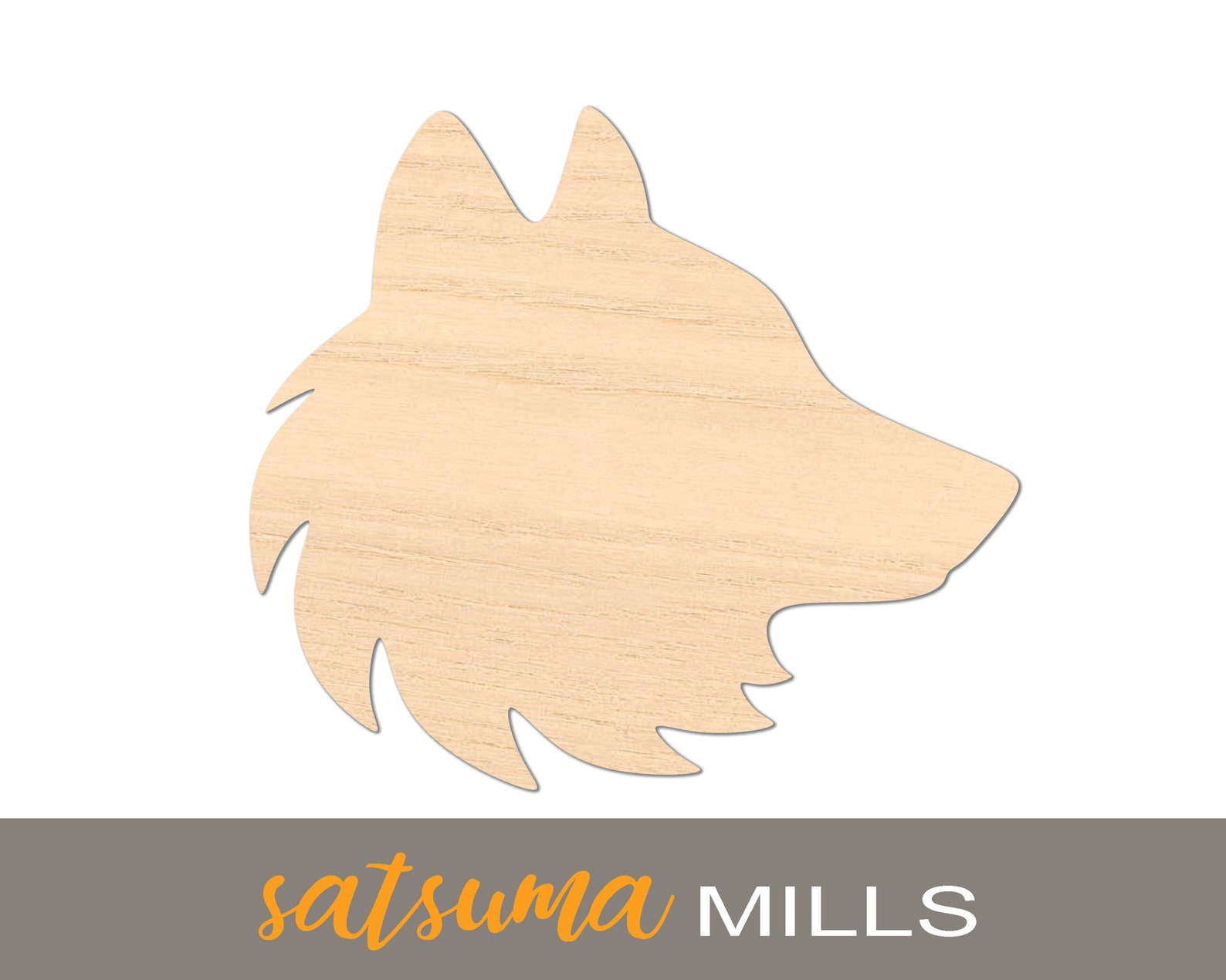 Wolf Head Wood Laser Cutout Volume Discounts DIY Crafts - Etsy