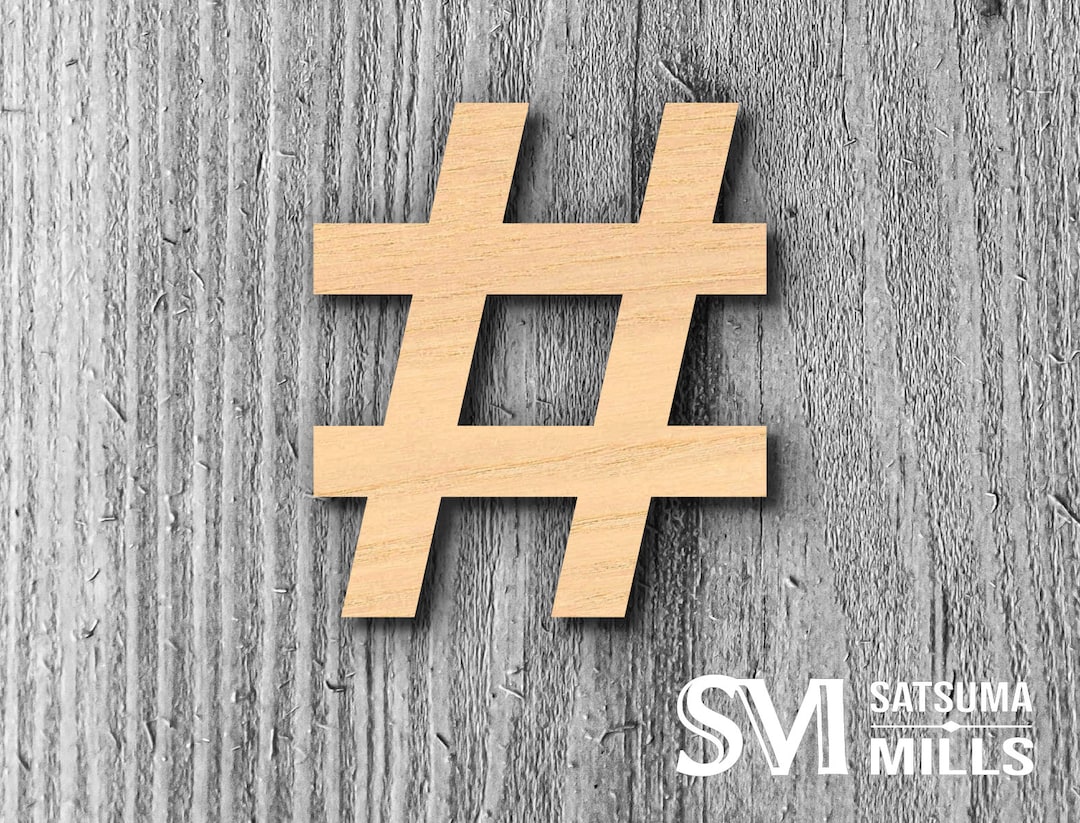 Number Sign Wood Laser Cutout; Volume Discounts, DIY Crafts, Decor ...