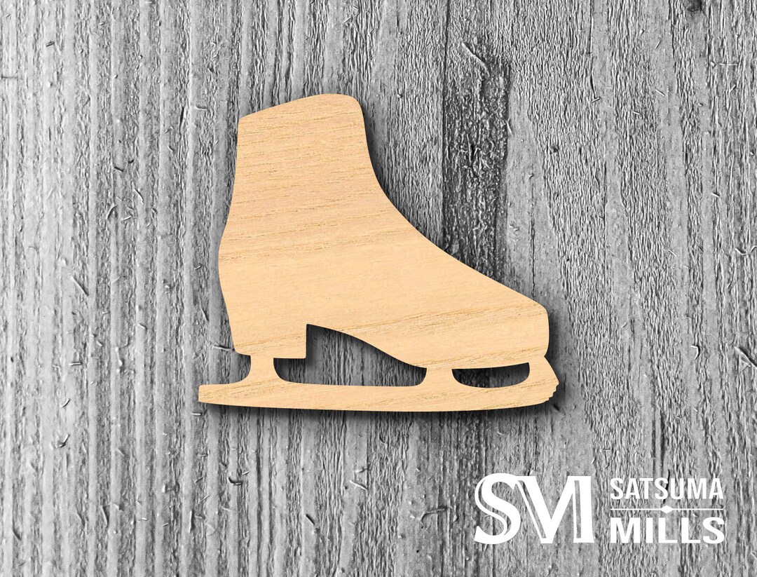 Ice Skate Wood Laser Cutout; Volume Discounts, DIY Crafts, Decor ...