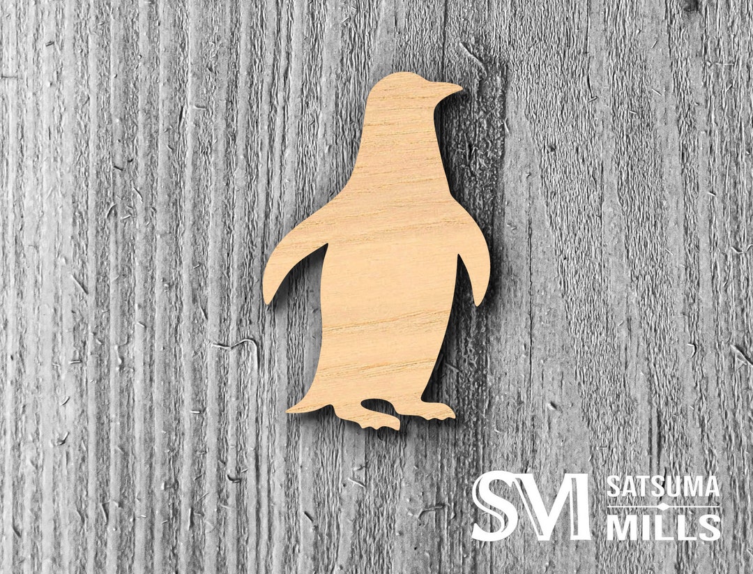 Penguin Laser Cutout; DIY Crafts, Decor, & Gifts, Multiple Size Options ...