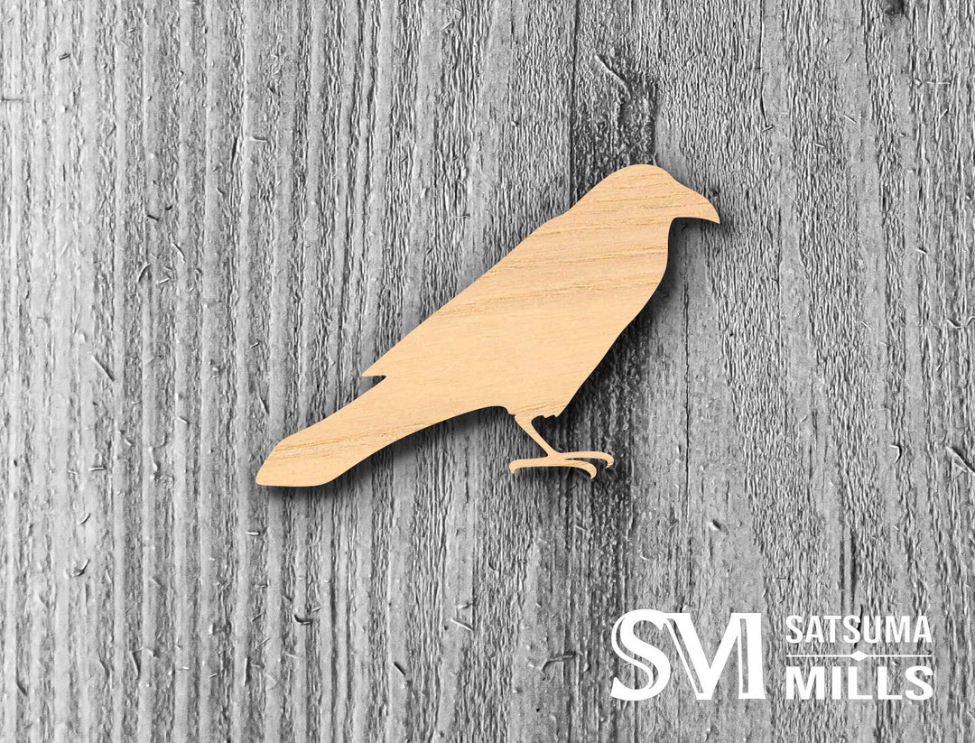Raven Laser Cutout; DIY Crafts, Decor, & Gifts, Multiple Size Options ...