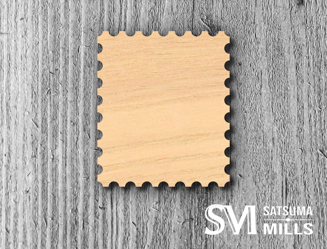 Postage Stamp Laser Cutout; DIY Crafts, Decor, & Gifts, Multiple Size ...