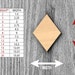 Rhombus Wood Laser Cutout; Volume Discounts, DIY Crafts, Decor, & Gifts ...