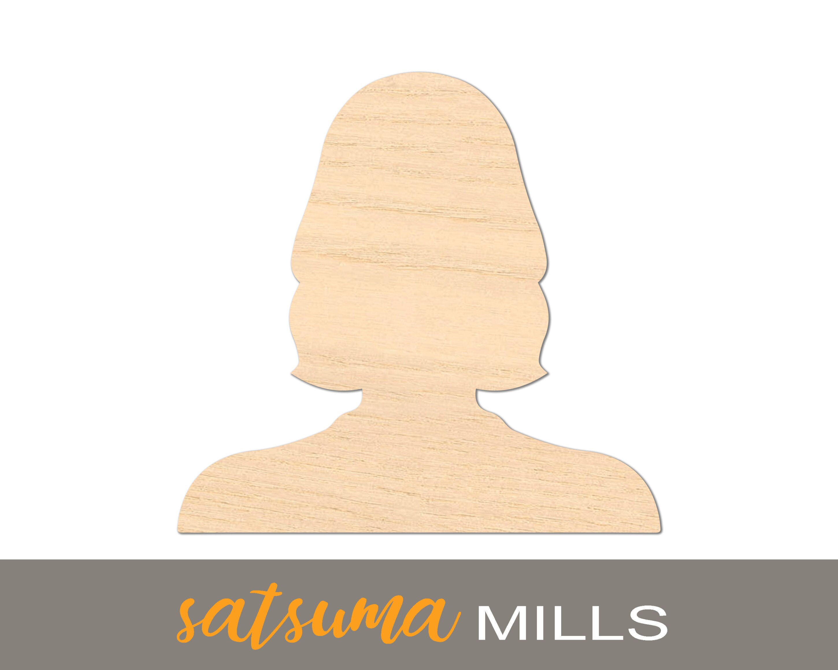 Womans Face With Hair Laser Cutout; DIY Crafts, Decor, & Gifts ...