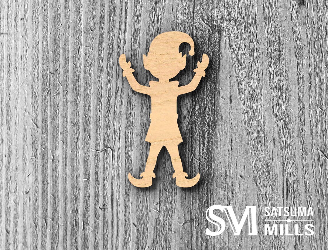 Elf Laser Cutout; DIY Crafts, Decor, & Gifts, Multiple Size Options - Etsy