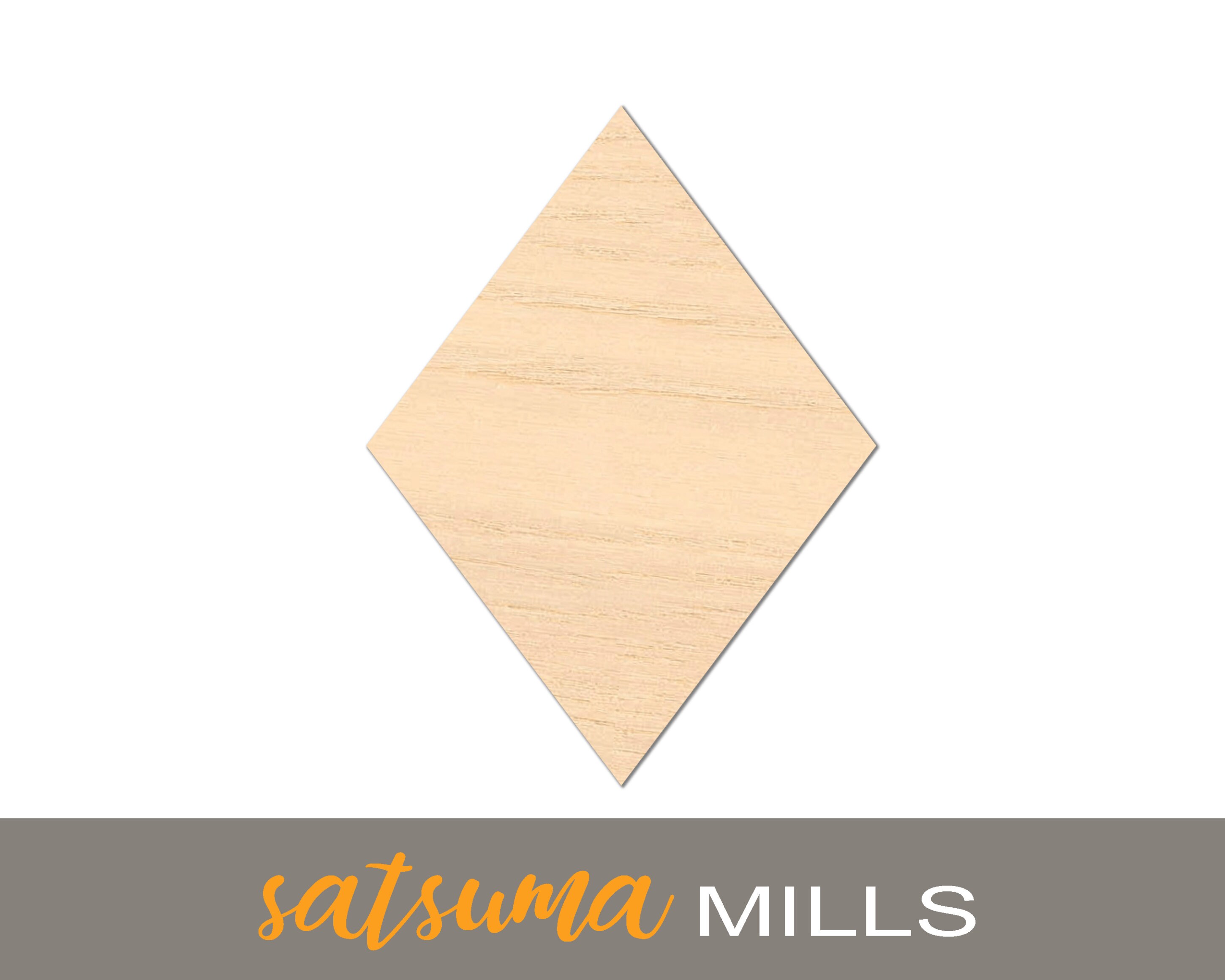 Rhombus Wood Laser Cutout Volume Discounts DIY Crafts | Etsy