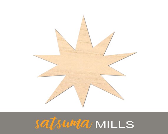 Starburst Laser Cutout DIY Crafts Decor & Gifts Multiple | Etsy