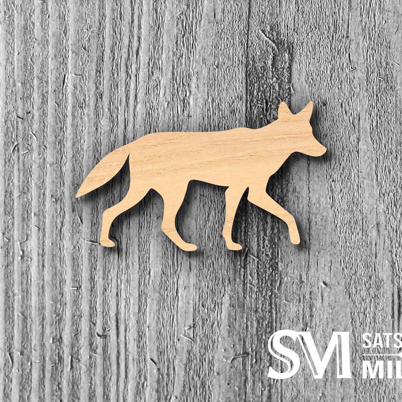 Wood Coyote Cutout - Etsy